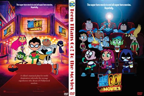 Teen Titans Go To The Movies 2018 R0 Custom Dvd Cover And Label