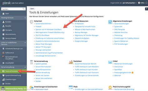 Plesk Fail2ban Aktivieren Webhosting