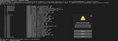 Unexpected Quit After Uncaught Exception Issue 26 Corpnewt