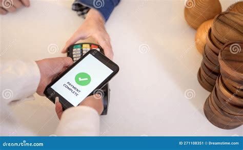 Woman Customer Using Qr Code Payment Via Smartphone For Paying At Shop