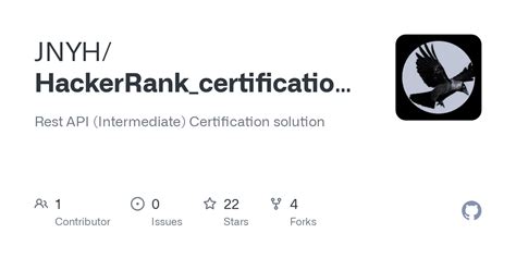 Github Jnyh Hackerrank Certification Rest Api Intermediate Rest Api