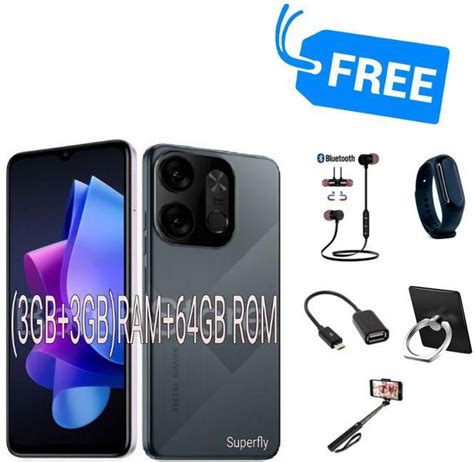 Tecno Pop 7 Pro Bf7 6 6 3gb Ram Up To 6gb 64gb Rom And Essential