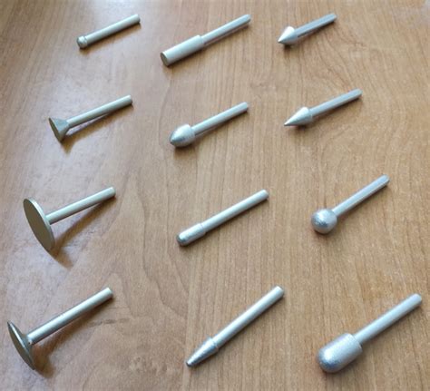 Синтеровани диамантени шлайфгрифери борчета за гранит с опашка 6 мм Диамантени шлайфгрифери с