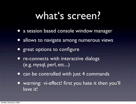 GNU Screen PPT