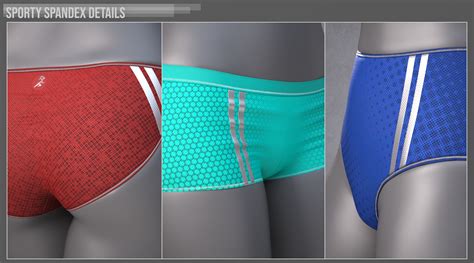 Ng Cotton Panties Sporty Collection Volume 1 Daz 3d