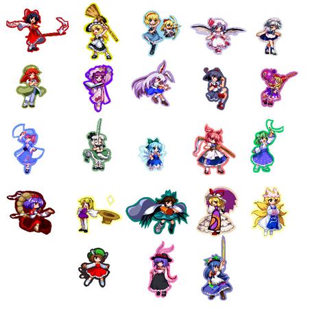 Touhou Hisoutensoku Sprite Highlights By Scarlet The Leafeon On Deviantart