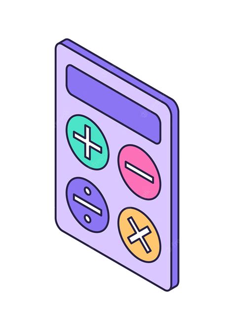 Premium Vector Calculator Isometric Icon 3d Vector Colorful Illustration Isolated On White