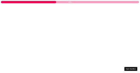 Stack 51254333 Progressbar Codesandbox