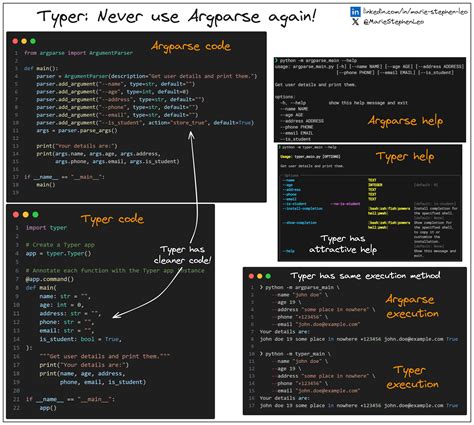 Typer Never Use Argparse Again Ustephen Leo