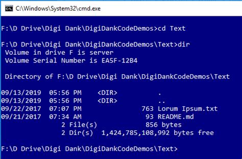 Command Line List Files Dir Command Digi Dank