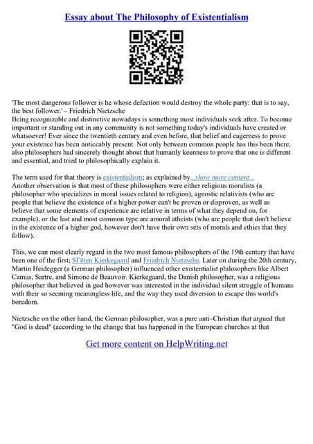 Existentialism Pptx