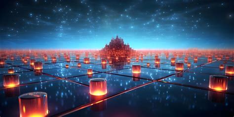 Interconnected Quantum Computing Cyber Cells In A Global Network Concept Quantum Computing Cyber