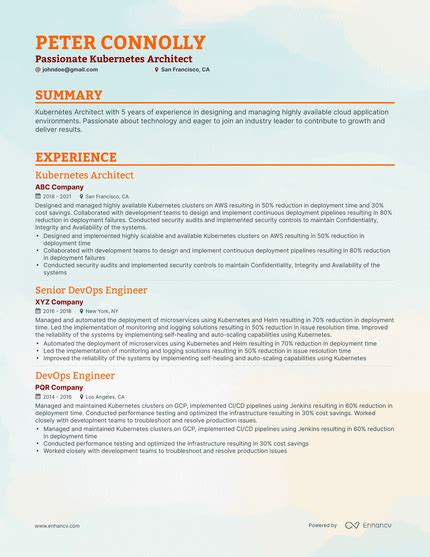 5 Kubernetes Resume Examples And Guide For 2023 5 Kubernetes Resume Examples And Guide For 2023