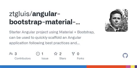 Github Ztgluisangular Bootstrap Material Starter Starter Angular Project Using Material