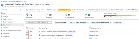 How To Suppress Defender For Cloud Alerts Microsoft Qanda