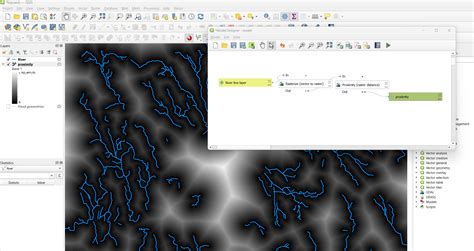 Creating Raster Layer Of Distance To Vector Layers Features E G Rivers Roads Lakes In Qgis