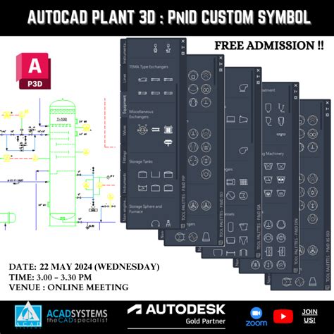 Autocad Plant 3d Pandid Custom Symbol Acad Systems Autodesk Gold Partner Training