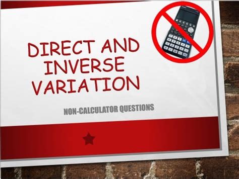 Maths Igcse Topic 02 13 Direct And Inverse Variation 0607