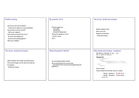 2024 Spring Lec 3 Problem Solving How Do You Sort A Set Of Objects
