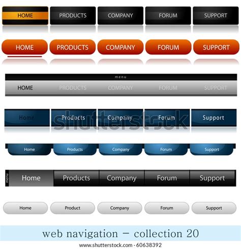 Website Navigation 스톡 벡터 로열티 프리 60638392 Shutterstock