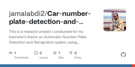 GitHub Jamalabdi Car Number Plate Detection And Recognition Using Yolov And Pytesseract