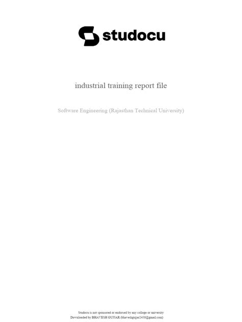 industrial training report file pdf html html element