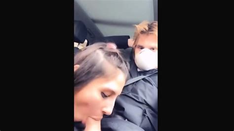Blowjob Girl Gives Head And Deepthroat In Car To Sugar Daddy Orgasm