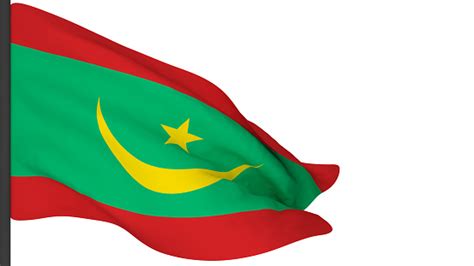 국기 배경 이미지 바람 불고 플래그 3d 렌더링 모리타니의 국기 0명에 대한 스톡 사진 및 기타 이미지 0명 3차원 형태 국가 관광명소 Istock