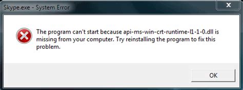 Fix The Program Can T Start Because Api Ms Win Crt Runtime L Dll Is Missing GHacks Tech News