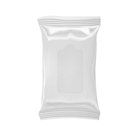 Premium Vector Realistic Mockup Of Wet Wipe Flow Pack