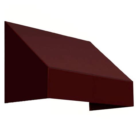 Awntech 8 38 Ft Wide New Yorker Window Entry Fixed Awning 24 In H X 48 In D Brown Nk24 8bnk