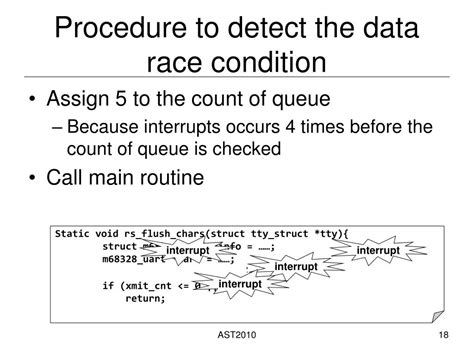 Ppt An Effective Method To Control Interrupt Handler For Data Race