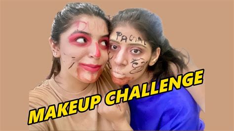 Makeup Challenge 😂😱 Youtube