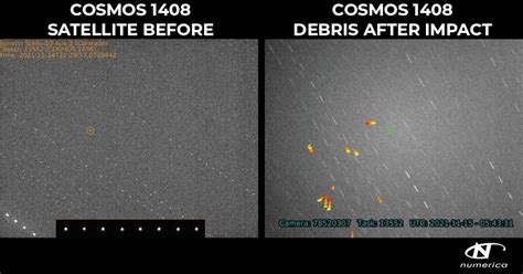 Ciencia Desechos Espaciales De La Prueba Rusa Captados Por Un Telescopio Infobae