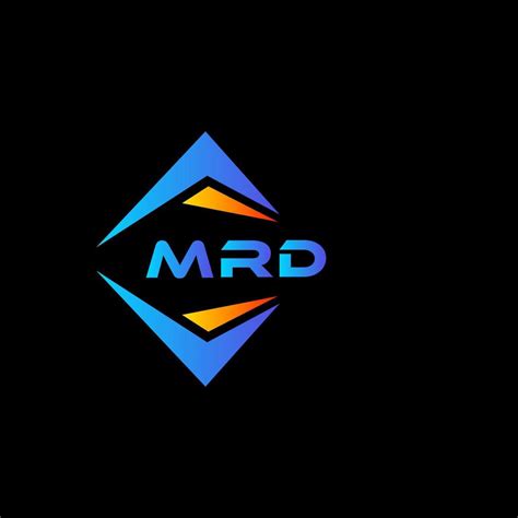 Diseño De Logotipo De Tecnología Abstracta Mrd Sobre Fondo Negro Concepto De Logotipo De Letra