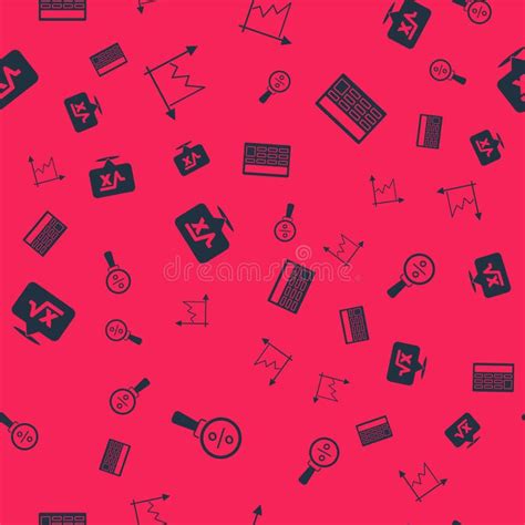 Set Magnifying Glass With Percent Graph Schedule Chart Diagram Square Root Of X Glyph And