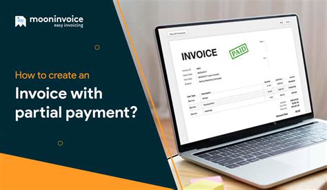 How To Create A Partial Payment Invoice