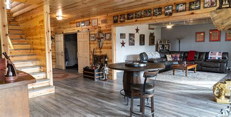 Building A Log Home With A Basement Woodhaven Log And Lumber