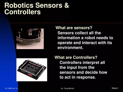 PPT Robotics Sensors Controllers PowerPoint Presentation Free Download ID 6008634