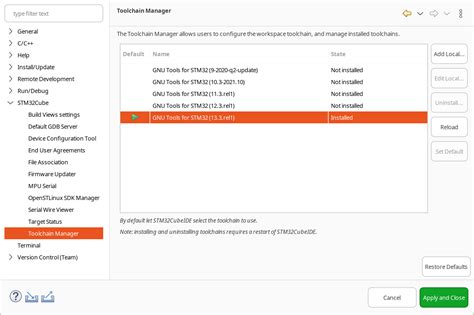 Stm32 How Do I Build The Stm32cubeh5 Examples In Stm32cube Electrical Engineering Stack