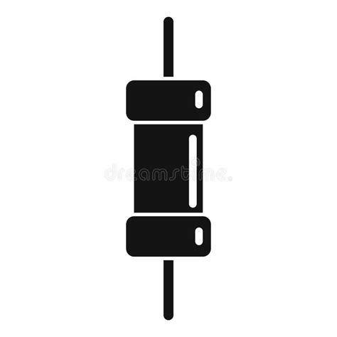 Microchip Resistor Icon Simple Vector Electric Circuit Stock Vector Illustration Of