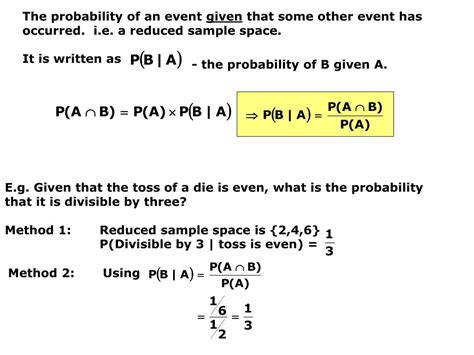 PPT Conditional Probability PowerPoint Presentation Free Download ID