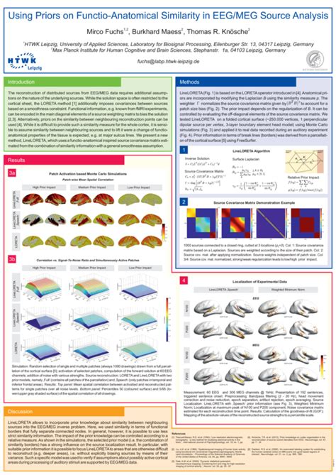 Pdf Using Priors On Functio Anatomical Similarity In Eeg Meg Source Analysis