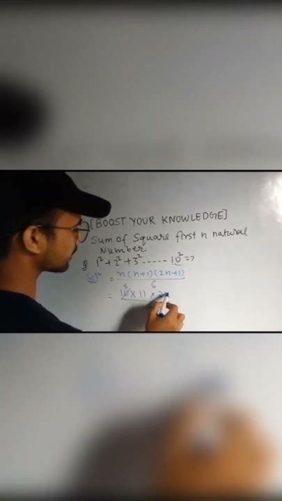 shorts viral shortvideo sum of square first n natural number ️ ️ youtube