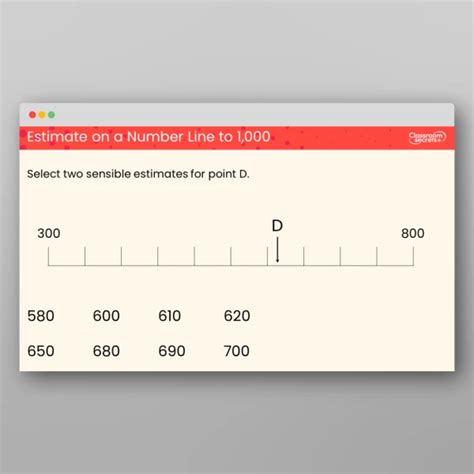 Year 3 Estimate On A Number Line To 1 000 Homework Resource Classroom Secrets