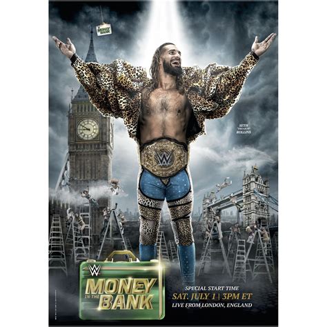 Wwe Mitb Seth Rollins Poster Unframed A2