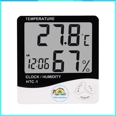 HTC Indoor Room LCD Digital Electronic Thermometer Hygrometer