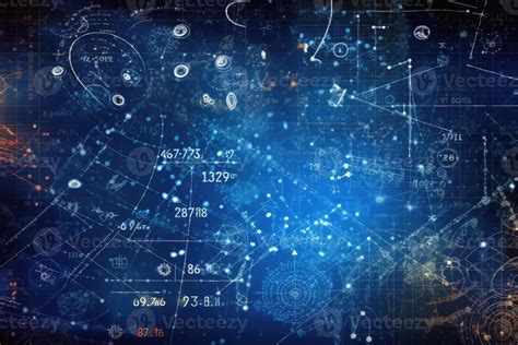 Mathematics Background With Lots Of Numbers And Symbols Created With Technology 23773039 Stock