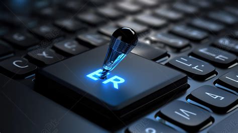 대화형 개념 아이디어 3d 렌더링 배경에서 Enter 키를 누르는 손 모양 커서 아이 배경 컴퓨터 기술 배경 3d 아이 배경 이미지 Hd 아이 컴퓨터 기술 3d