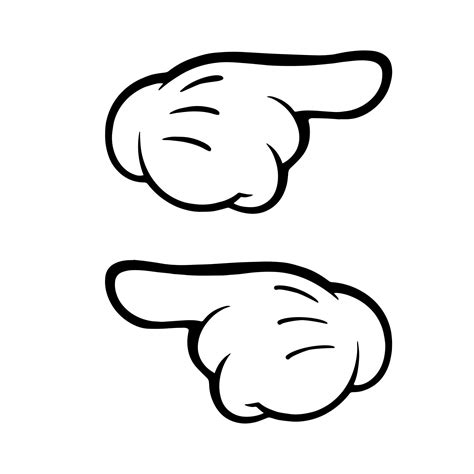 Mickey Mouse Hand Point